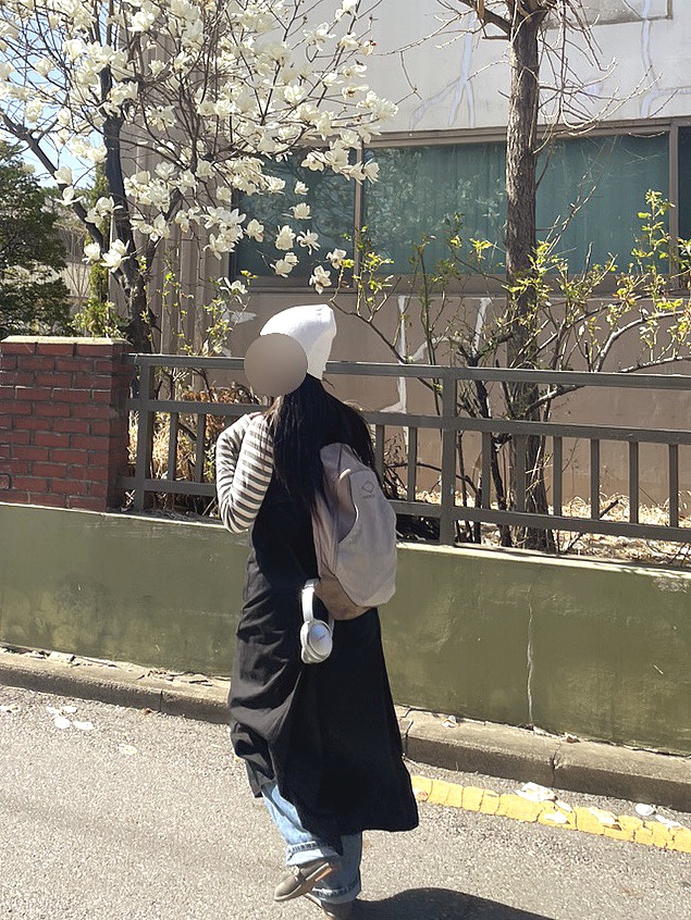 미스치프 mschf 롬버스 백팩(RHOMBUS backpack)핑크그레이 회핑 후기 코디 구매처 : 네이버 블로그
