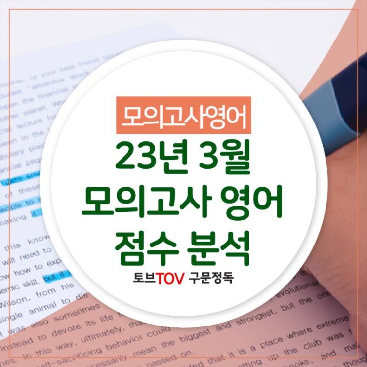 23년 3월 모의고사 영어 영역 점수 분석 네이버 블로그