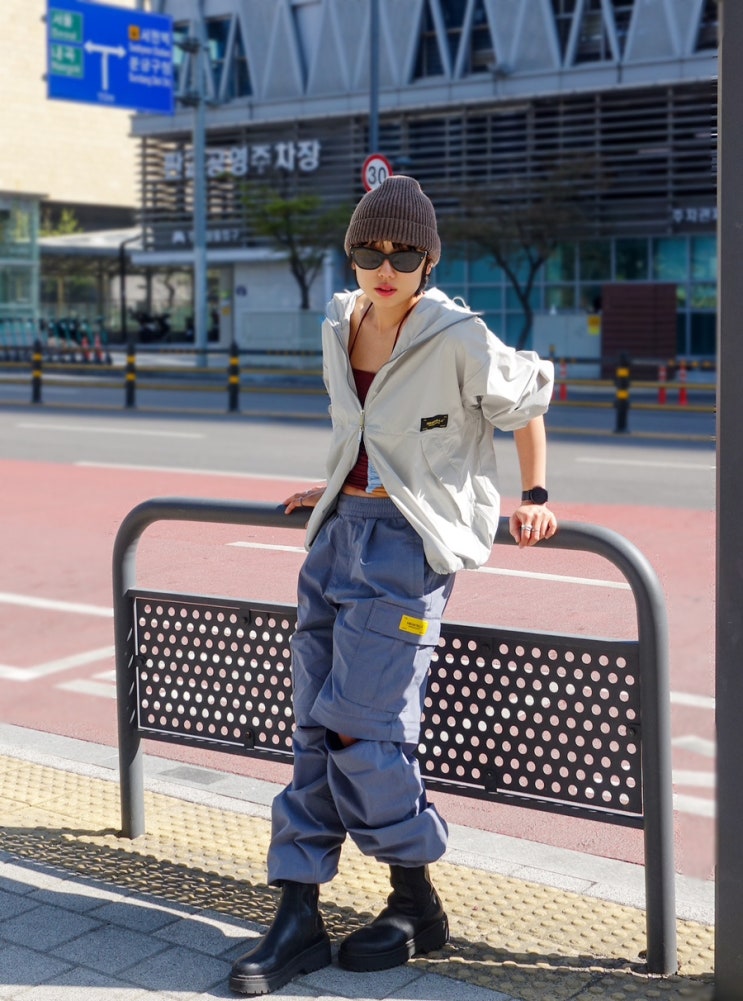 빈트릴 바람막이 나일론 카고팬츠 고프코어룩 코디 Tip 네이버 블로그