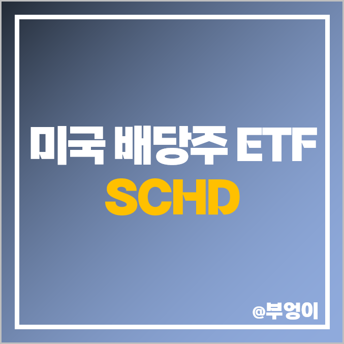 미국 배당주 ETF - SCHD 주가, 분기 배당금, 배당률, 역대 배당 성장률, 구성 주식 종목 (ft. 배당 재투자 수익률) : 네이버 블로그