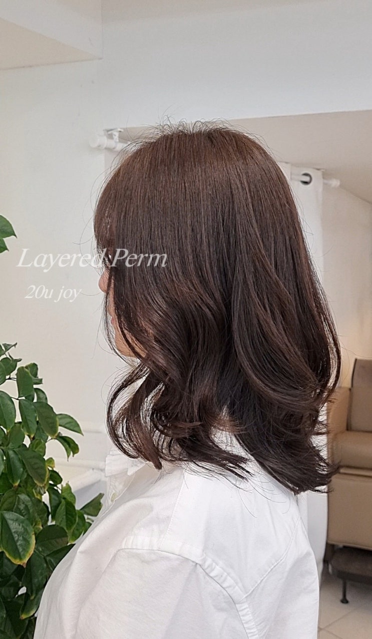 🤍 손쉬운 스타일링 미디엄 레이어드펌 🤍광주 충장로 미용실 레이어드펌 전문 조이t 네이버 블로그