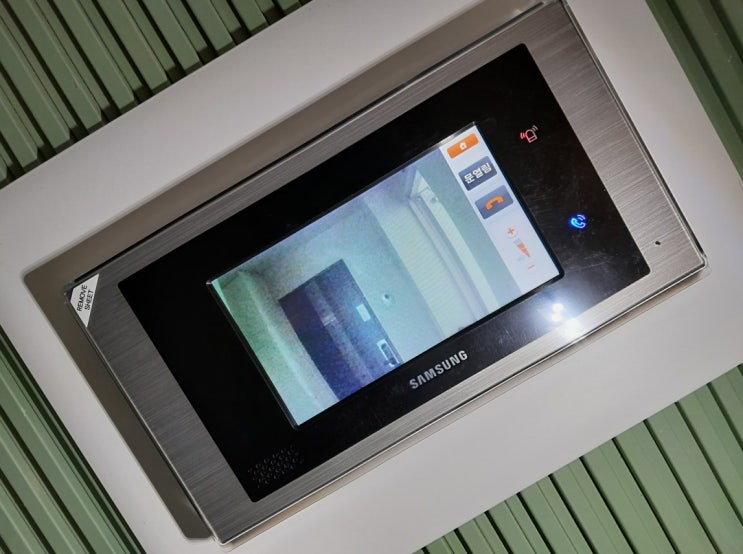 아파트 인터폰 교체 홈오토 SHT-704NV 집수리중 삼성 비디오폰 SHT-3527XA 7인치 인천 : 네이버 블로그