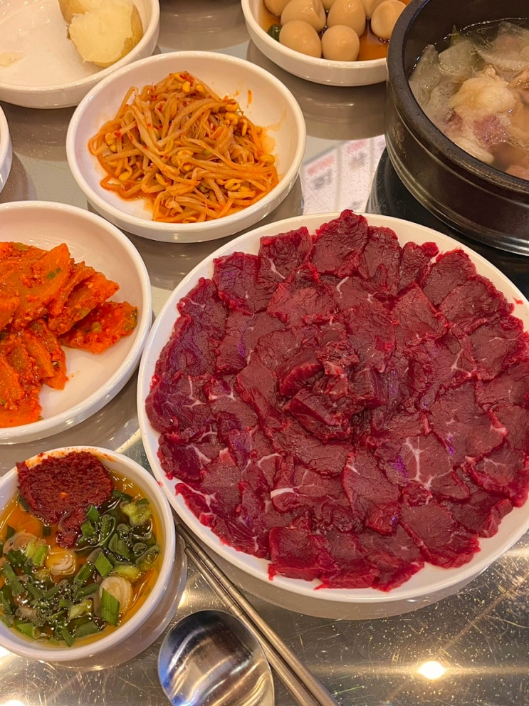 뭉티기가 맛있는 유천지구 현지인 맛집 강릉 헌집 네이버 블로그