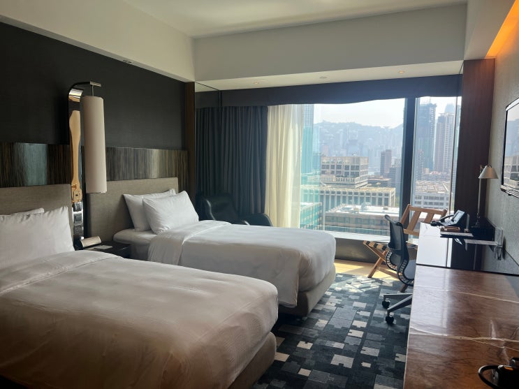 [홍콩] '홍콩 호텔 아이콘(Hotel ICON)' 체크인, ICON 36 Partial Harbour View 룸 후기 ...