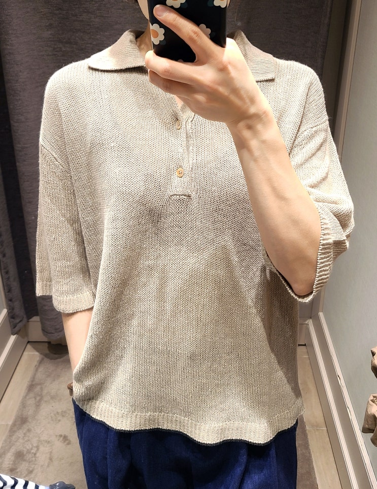 Massimodutti 마시모두띠 100 린넨 핀턱 팬츠 100 린넨 스트라이프 셔츠 폴로 칼라 And 버튼 디테일 100