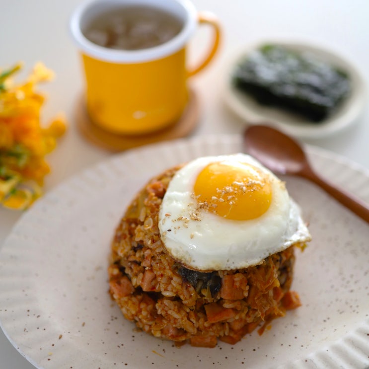 스팸 참치김치볶음밥 만드는법 언제먹어도 맛있는 한그릇음식 김치볶음밥레시피 네이버 블로그