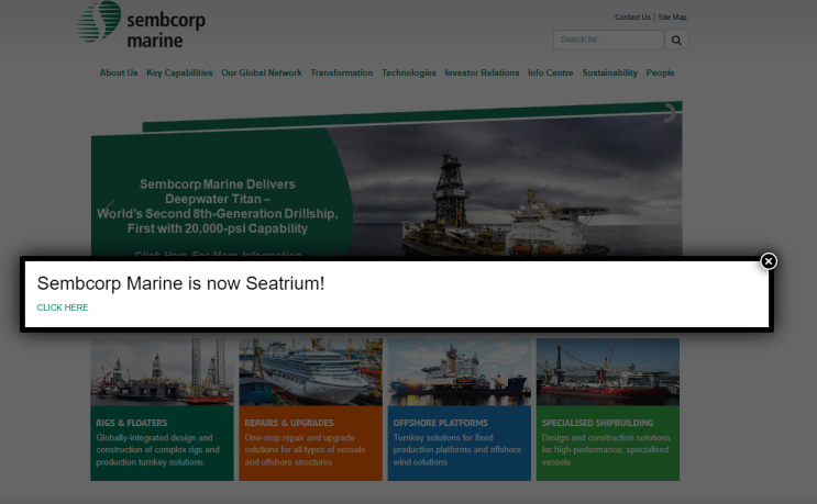 Sembcorp Marine+Keppel -> Seatrium 으로 회사명이 바뀌었습니다. Yard가 전세계적으로 엄청 많네요 ...