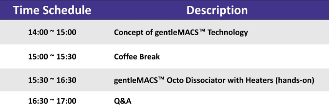 [Miltenyi Biotec] gentleMACS work shop에 연구원들을 초대합니다 :) : 네이버 블로그