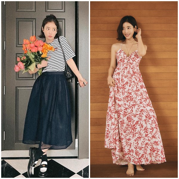 기은세 인스타그램 패션 정보는 셀렙샵 에디션 여자 반팔 티셔츠 And 바캉스룩 원피스 여름 출근룩 추천해봐요 네이버 블로그