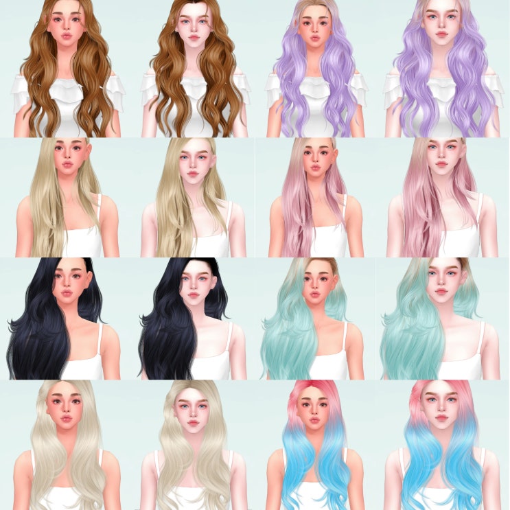 [심즈 4 CC 추천] 1탄 Sonya Sims(알파 헤어) : 네이버 블로그