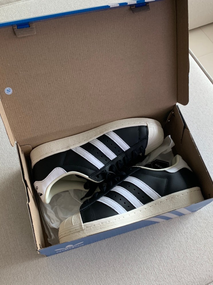 아이다스 슈퍼스타 82 검흰 IE 4195 / 크림 구매 : 네이버 블로그