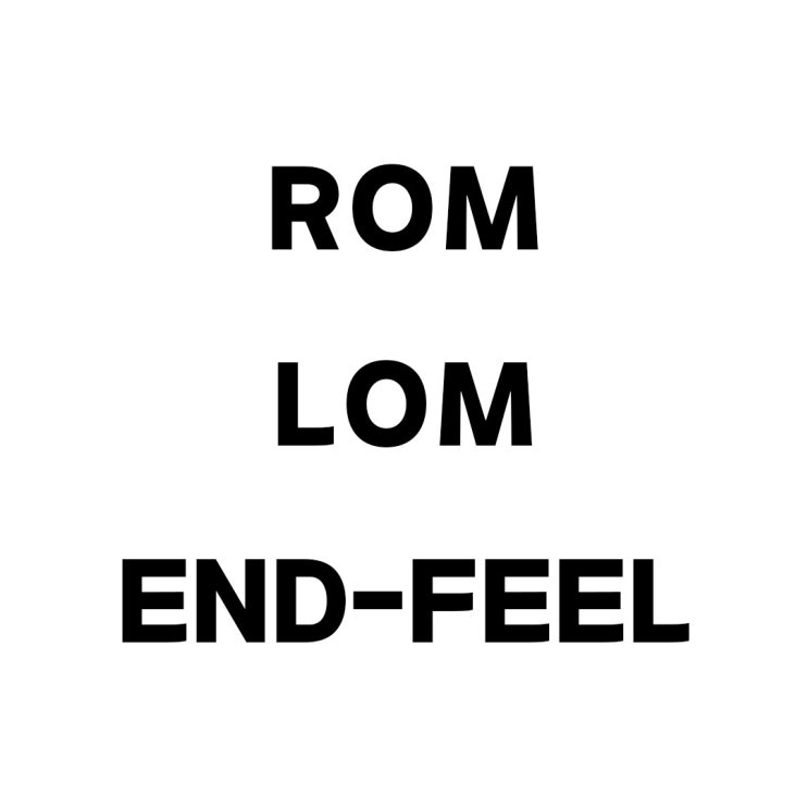 ROM과 LOM 그리고 End-feel에 대하여 : 네이버 블로그
