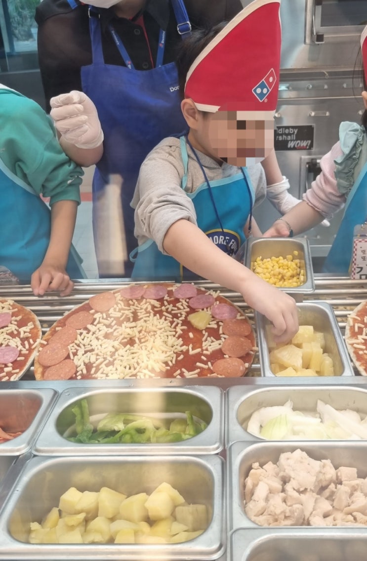 도미노피자 만들기 도미노 피자와 함께 하는 또 먹어도 맛있는 또미노 피자교실서초구공동육아나눔터 네이버 블로그