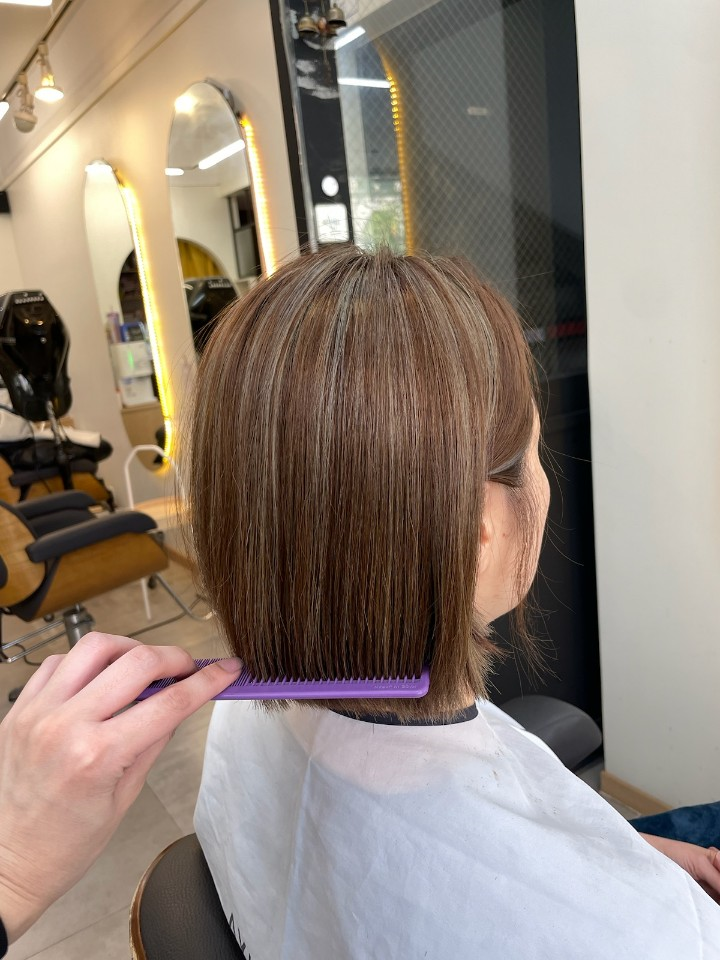 양재역 미용실 에이치브라운 단발발리아쥬 봄맞이 헤어변신완료! : 네이버 블로그