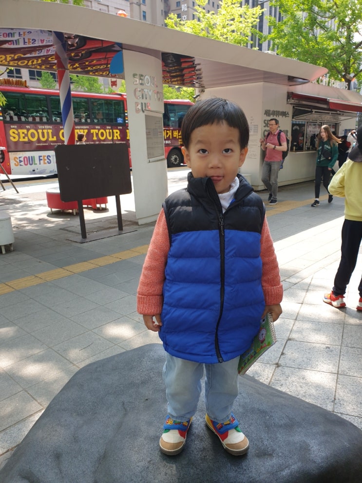 [서울 2층버스 투어/ 타이거] 4살 7살 아이와 함께(남산, 인사동, 광화문) : 네이버 블로그