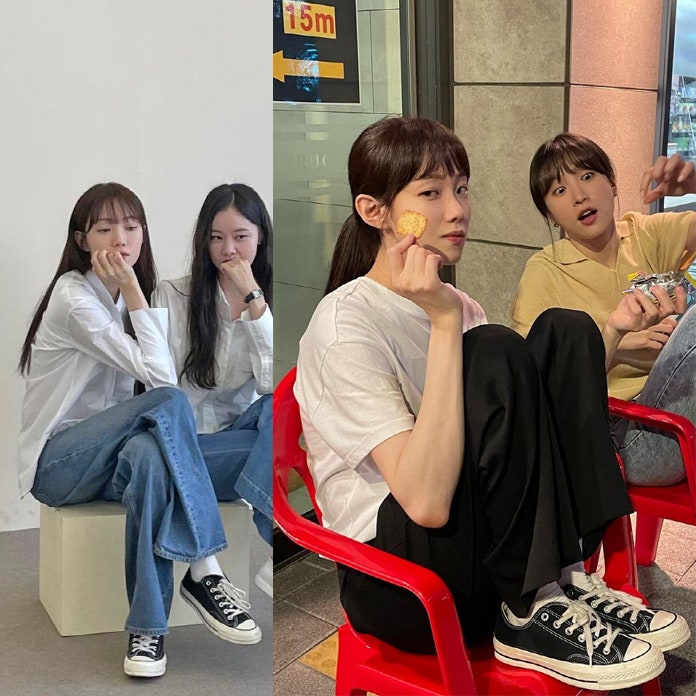 이성경 인스타그램 사복 신발 패션 운동화 코디여자 스니커즈 추천 브랜드 컨버스 척 70 클래식 네이버 블로그