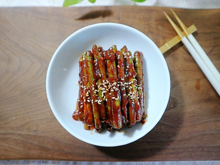 고추장 마늘쫑장아찌 담그는 법 마늘쫑요리 밑반찬 마늘쫑장아찌 네이버 블로그