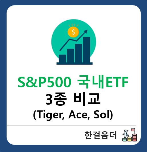 미국 S&P500 국내 ETF 3종 비교 Tiger Ace Sol : 네이버 블로그