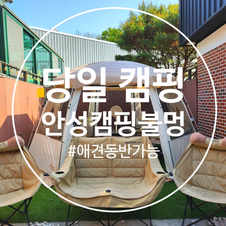 안성 글램핑 애견 동반 가능한 프라이빗 독채 펜션 글램핑 안성캠핑불멍 1호점 네이버 블로그