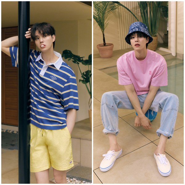 게스guess X 송강 23 Hot Summer 화보 패션 속 남자 여름 옷 반팔티 반바지 코디로 완성한 바캉스룩 네이버 블로그
