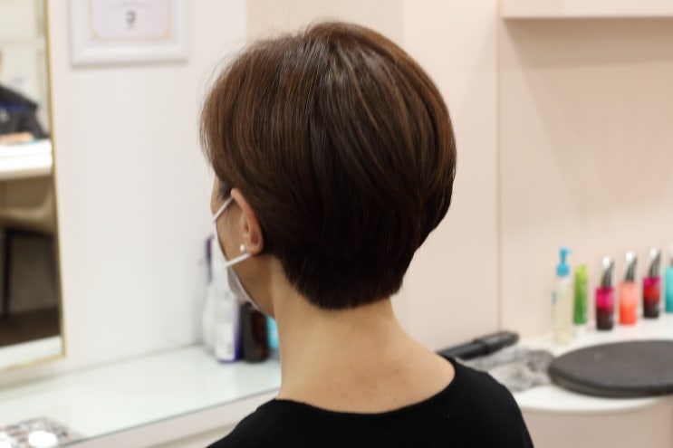 문래동 미용실 템드헤어룸 다희쌤에게 여자 숏컷펌 네이버 블로그