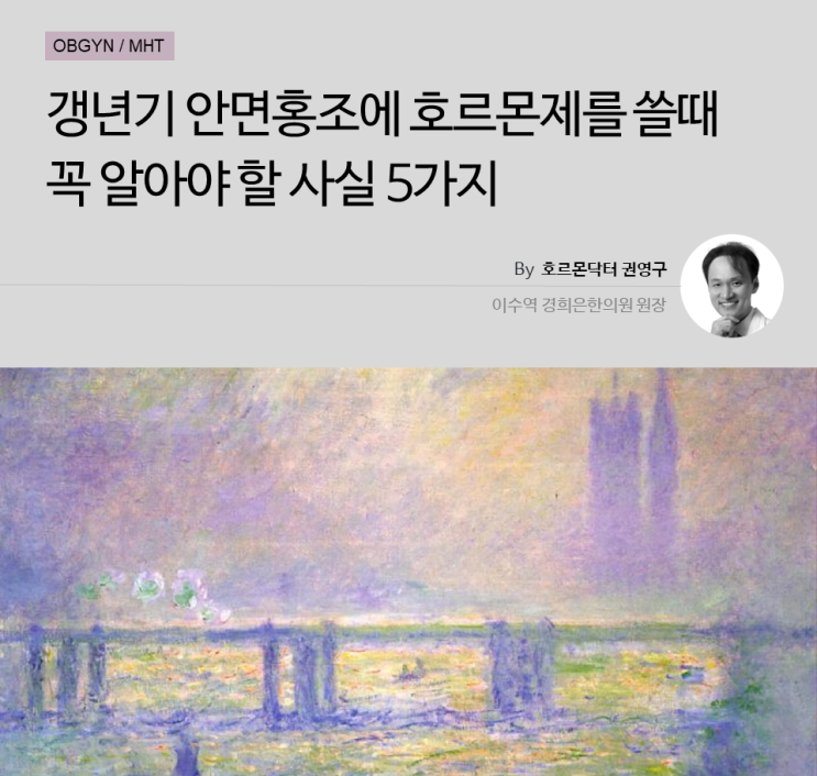 갱년기열감 안면홍조원인 치료에 호르몬제를 쓸때 꼭 알아야 할 사실 5가지 네이버 블로그