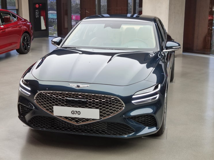 제네시스 G70 익스테리어 리뷰 l 신칠공 테즈먼 블루 색상 : 네이버 블로그