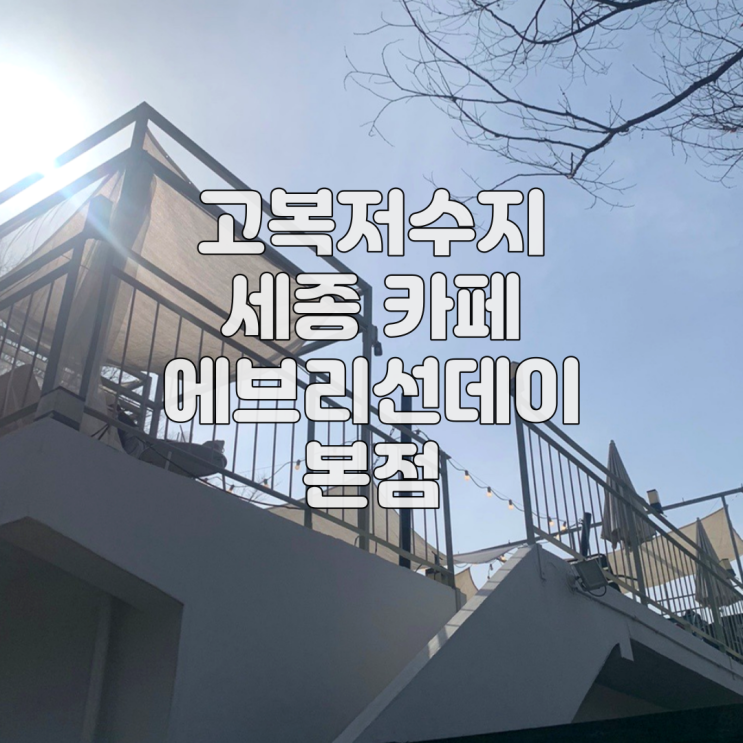 세종 대형카페 고복저수지 뷰를 즐길 수 있는 에브리선데이 본점 네이버 블로그