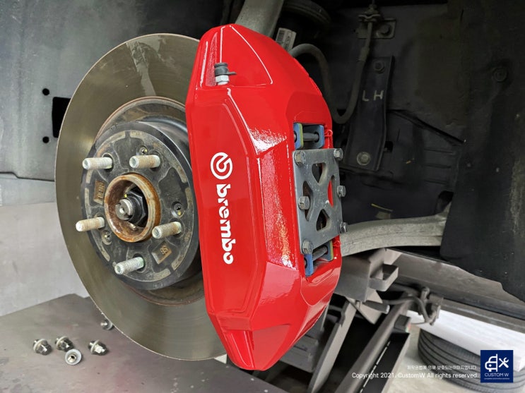 제네시스 DH(G80) 레드 캘리퍼 도색 : 네이버 블로그