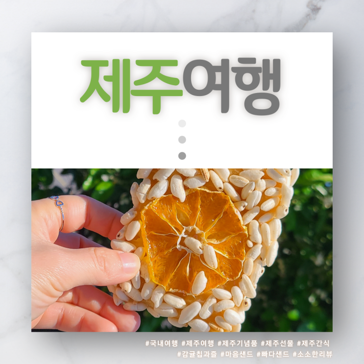 제주 기념품 선물하기 좋은 간식 시식 후기 및 추천 감귤칩과즐 제주마음샌드 제주바다샌드 네이버 블로그