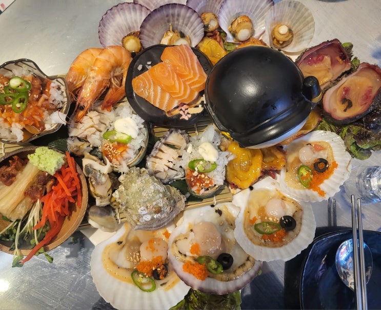 수지 성복동 맛집 잠수부네 술집 포차 해물 모둠 주차 후기 네이버 블로그