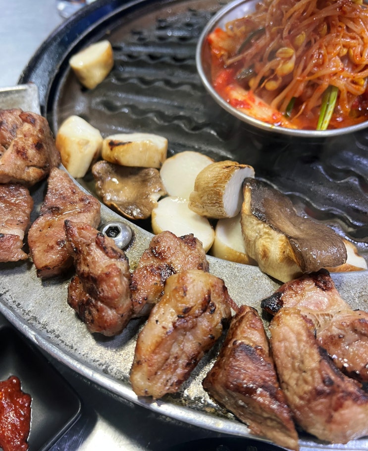 왕십리역맛집목살 육즙가득 전국 3대 목살 맛집으로 유명한 땅코참숯구이 네이버 블로그