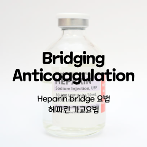 Bridging anticoagulation (Heparin bridge therapy, 가교요법) : 네이버 블로그