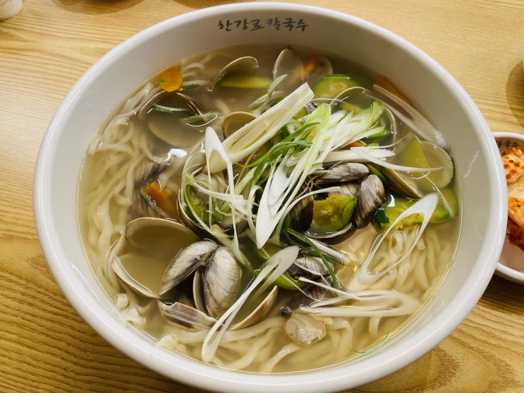 내돈내산 선릉역 근처 점심 식사로 해물칼국수 먹기 한강로칼국수 선릉점 네이버 블로그