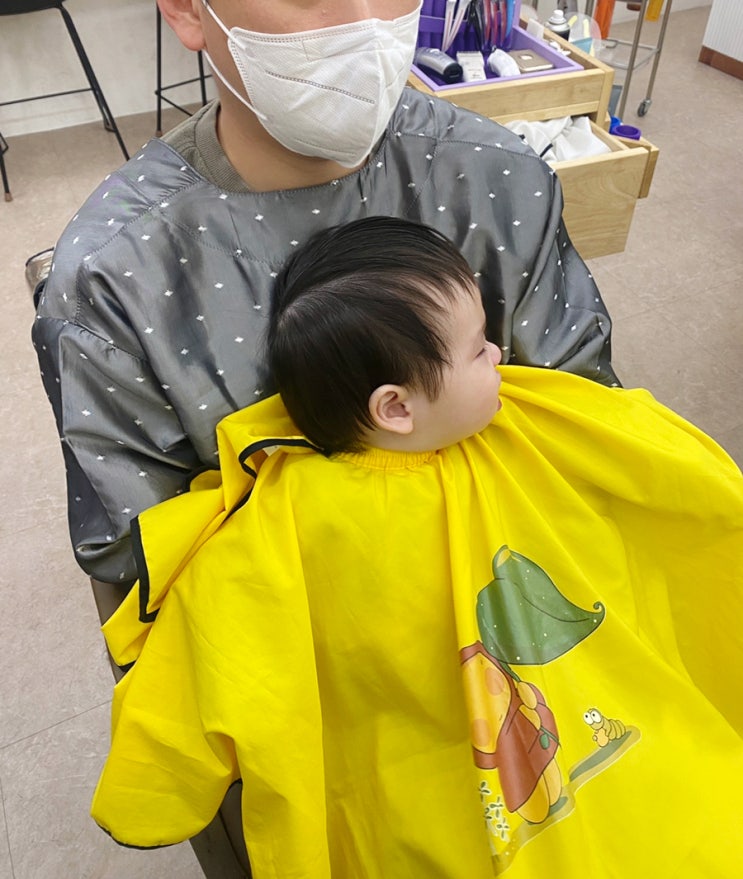 아기 머리자르기 돌아기 미용실 동네 미용실 이용하기 네이버 블로그