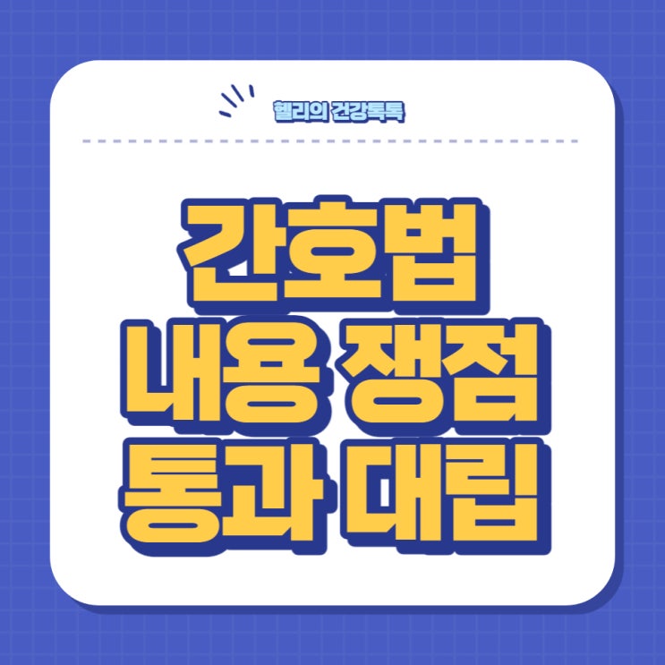 간호법 내용 쟁점 제정 통과 간호사법 주요내용 네이버 블로그