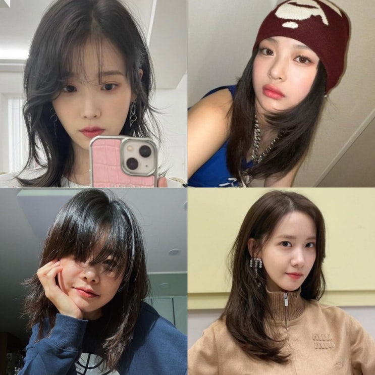 중단발 레이어드컷 허쉬컷 슬릭컷 미디움 여자 단발 머리 커트 종류 네이버 블로그