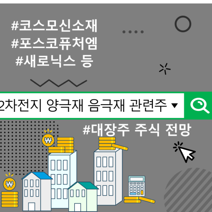 2차전지 양극재 음극재 관련주 대장주 주식 전망 네이버 블로그