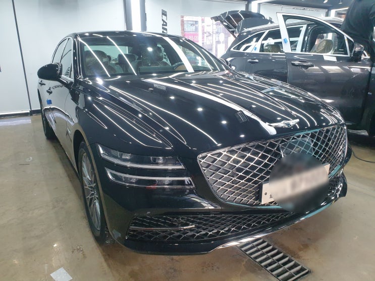 카스페이스 도봉점의 제네시스 G80 시공후기! 버텍스 900, PPF 신차패키지 진행과정 : 네이버 블로그