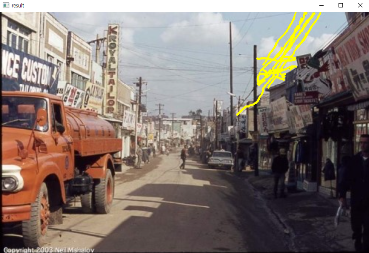 [OpenCV][C++] 훼손된 영상 복원하기 - cv::inpaint() 사진속 그림 지우기 제거 image restore ...