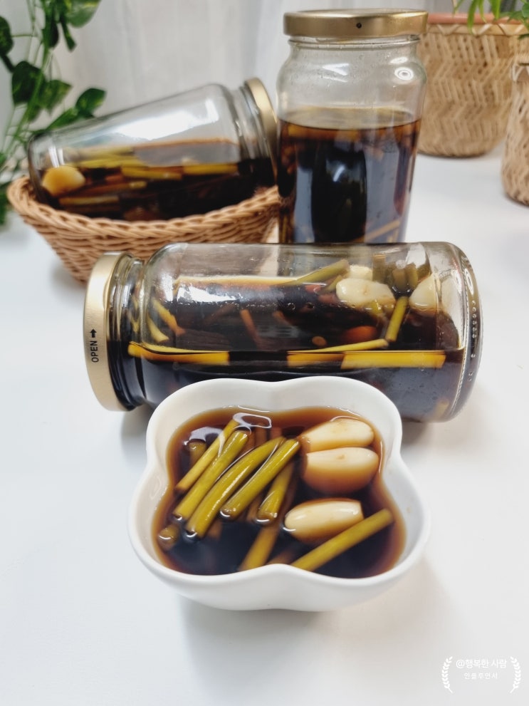 마늘쫑 담그는법 마늘쫑장아찌 만들기 초절임 간장장아찌 마늘종장아찌 만들기 마늘쫑 다듬기 네이버 블로그