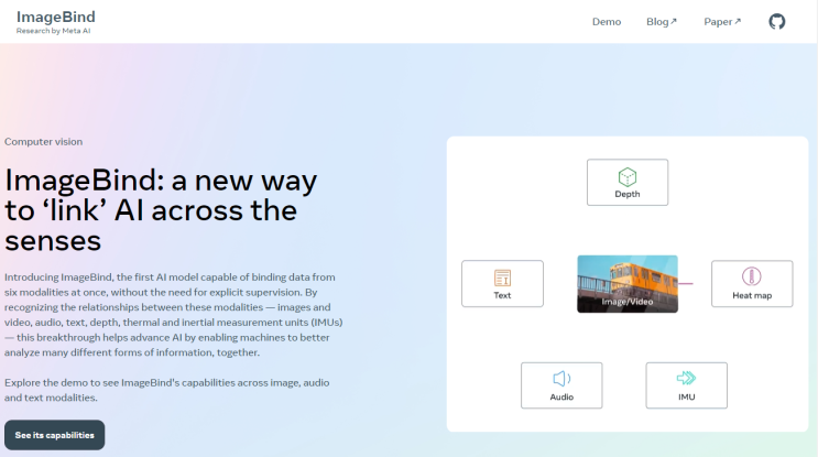 [인공지능] Meta AI 이미지 생성 모델 : ImageBind : 네이버 블로그