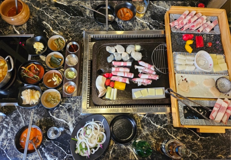 내돈내산 범계역 맛집삼합이 재미있고 우대갈비가 멋진 삼돌박이 수라육간 네이버 블로그