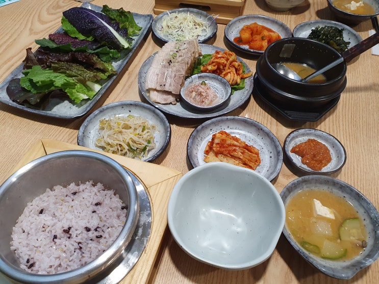 마산 문화동 수육쌈밥정식 맛집 다채 네이버 블로그