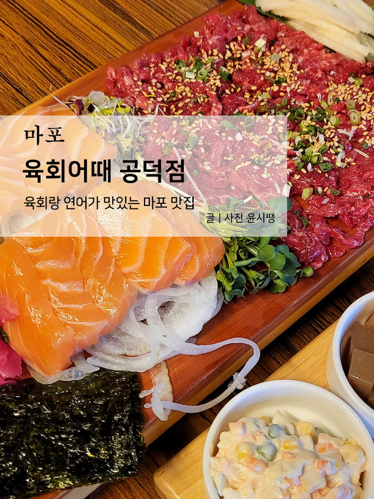 육회어때 공덕점 육회랑 연어가 맛있는 마포 맛집 네이버 블로그