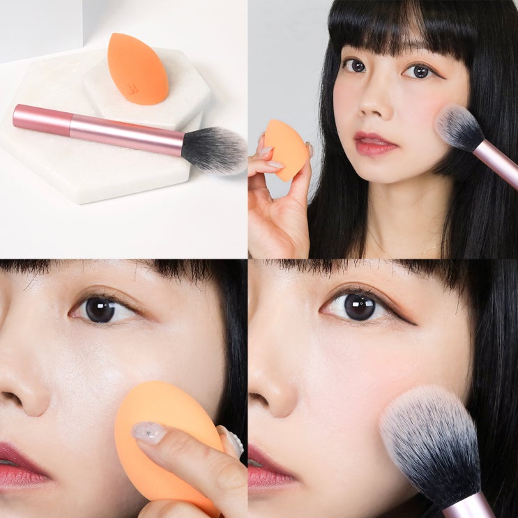 메이크업 추천템 올리브영 리얼테크닉스 블러셔브러쉬and퍼프추천 네이버 블로그