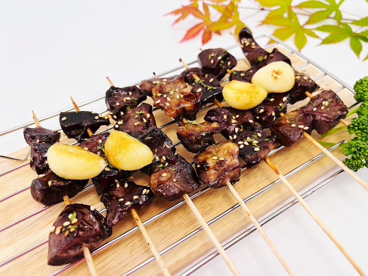 염통구이돼지 염통 꼬치구이데이야끼 소스 만들기집에서 맥주 안주 만들기캠핑요리 네이버 블로그