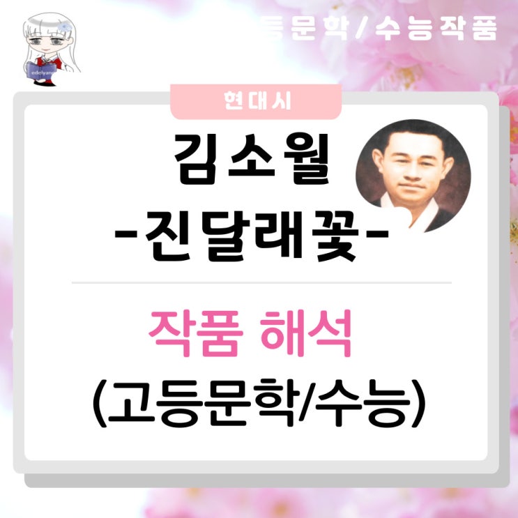 김소월 진달래꽃 해석 수능고등문학 분석 네이버 블로그