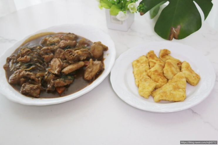 호밍스 궁중식 간장찜닭 계란옷 가자미전으로 한상차림 뚝딱 네이버 블로그