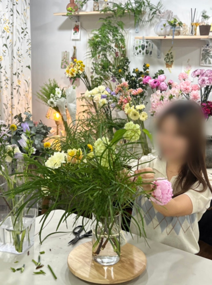 덕양구 꽃집 플라워 레슨으로 화병꽂이 네이버 블로그